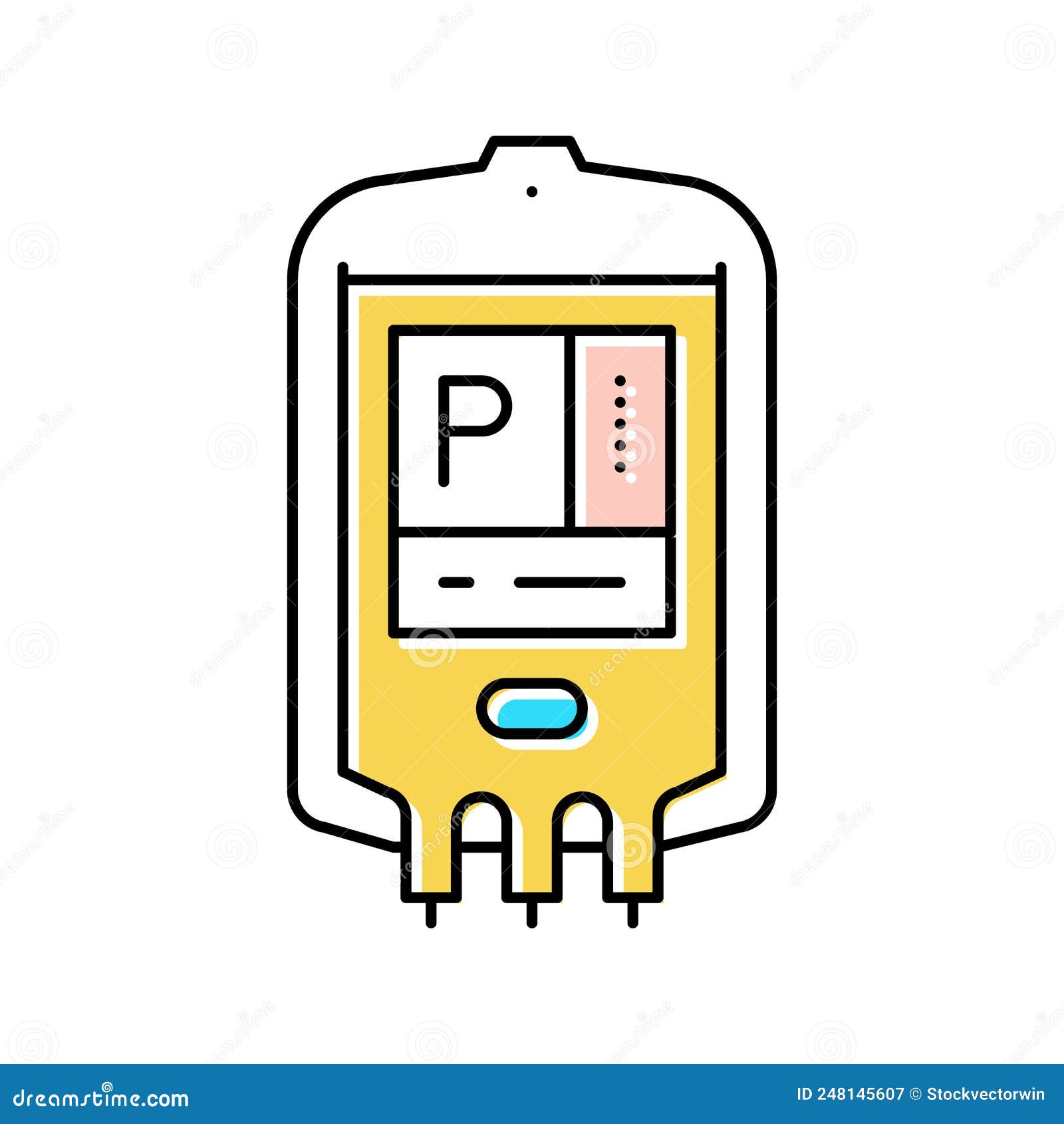 Plasma Packaging Color Icon Vector Illustration Stock Vector ...