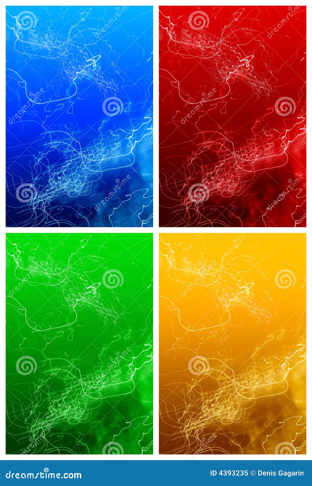 Plasma S White Light on Four Colors Stock Image - Image of futuristic ...