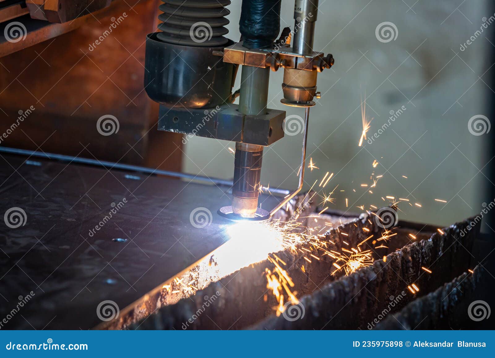 Steel Cutting Process Royalty-Free Stock Photography | CartoonDealer ...
