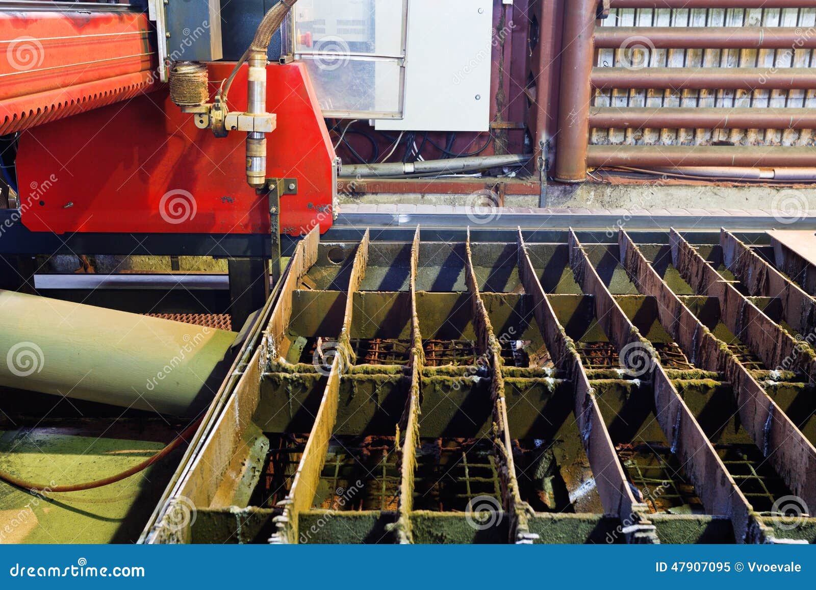 Plasma Torches of CNC Cutting Machine Stock Image - Image of operation ...