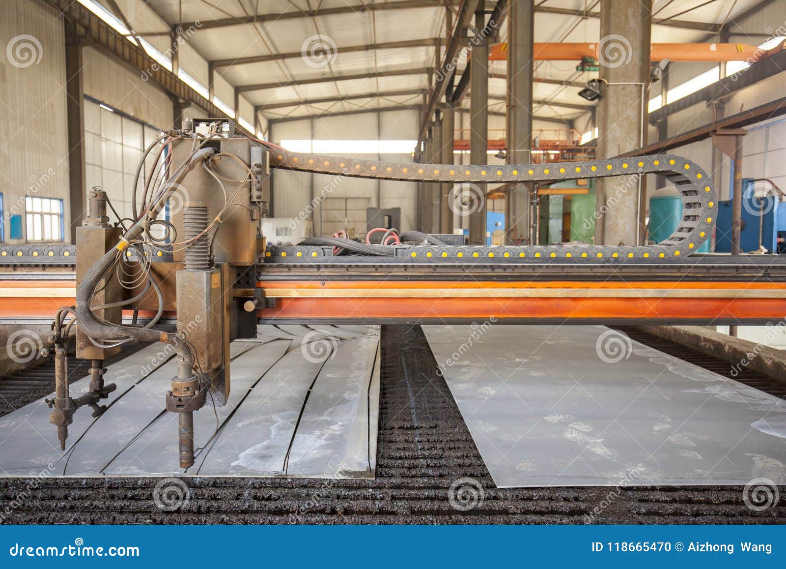 Plasma Torches Cutting Machine Stock Photo - Image of iron, mechanical ...