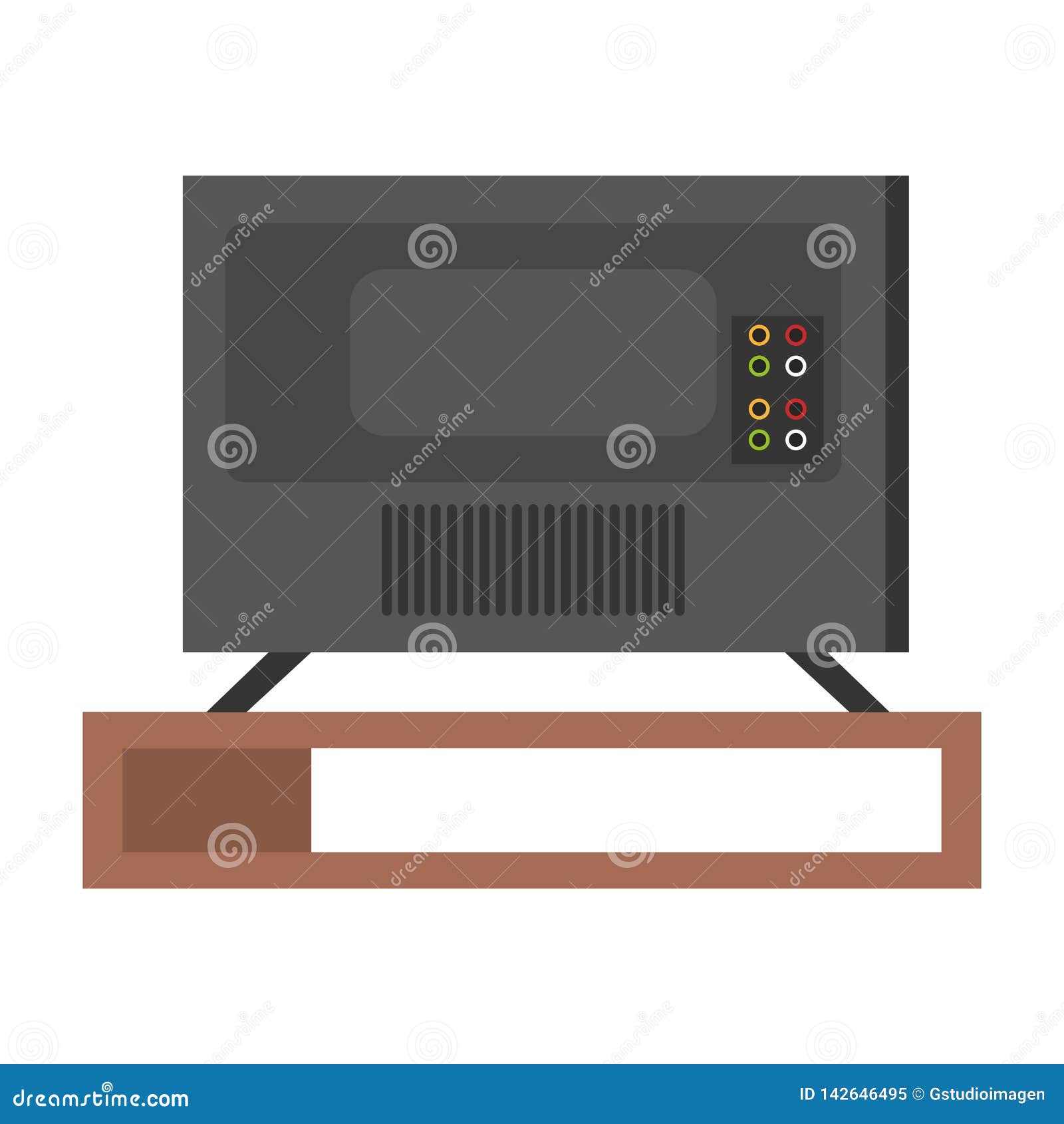 Plasma tv back icon stock vector. Illustration of backside - 142646495