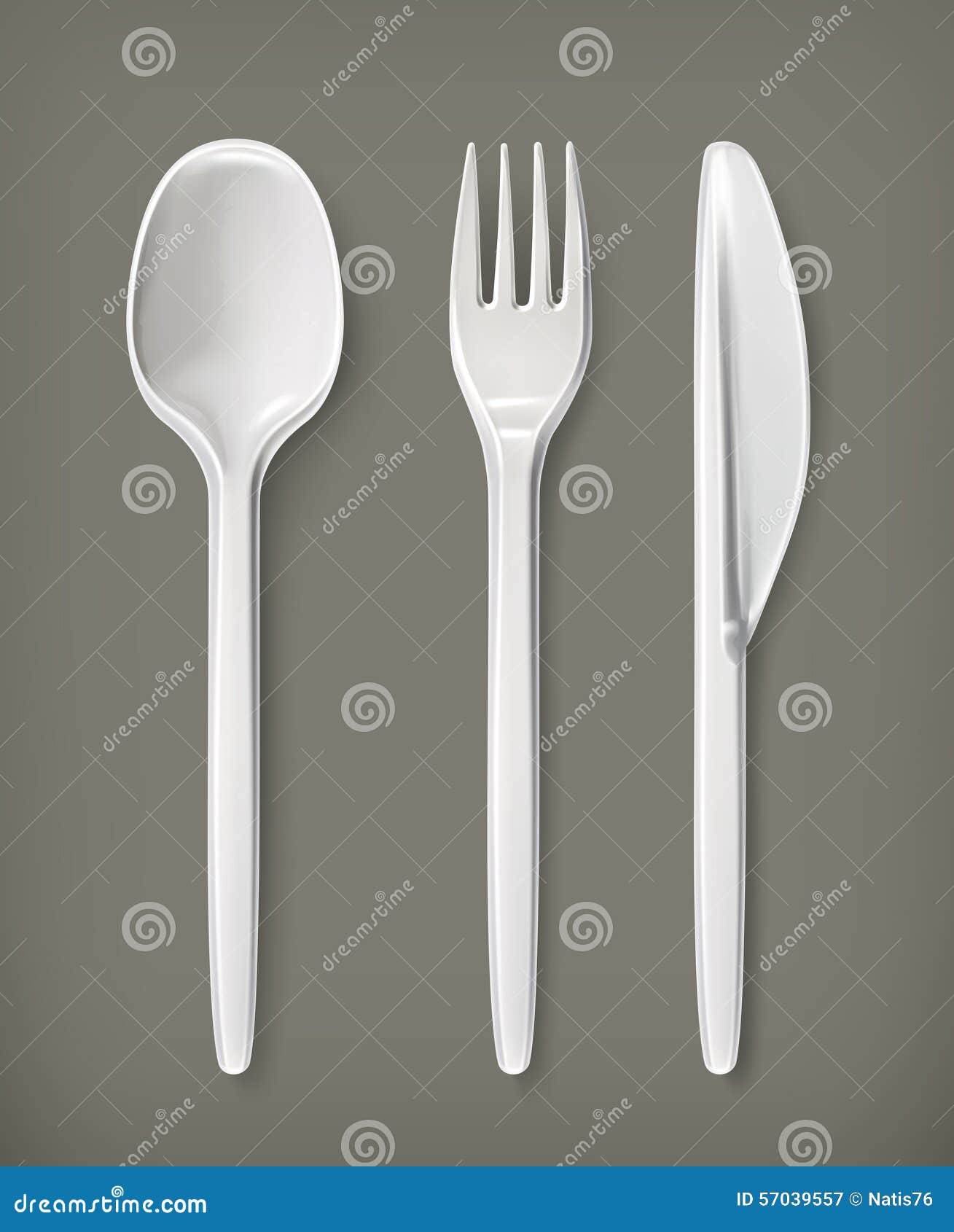 Plast- Bestick, Vektorillustration Vektor Illustrationer - Illustration ...