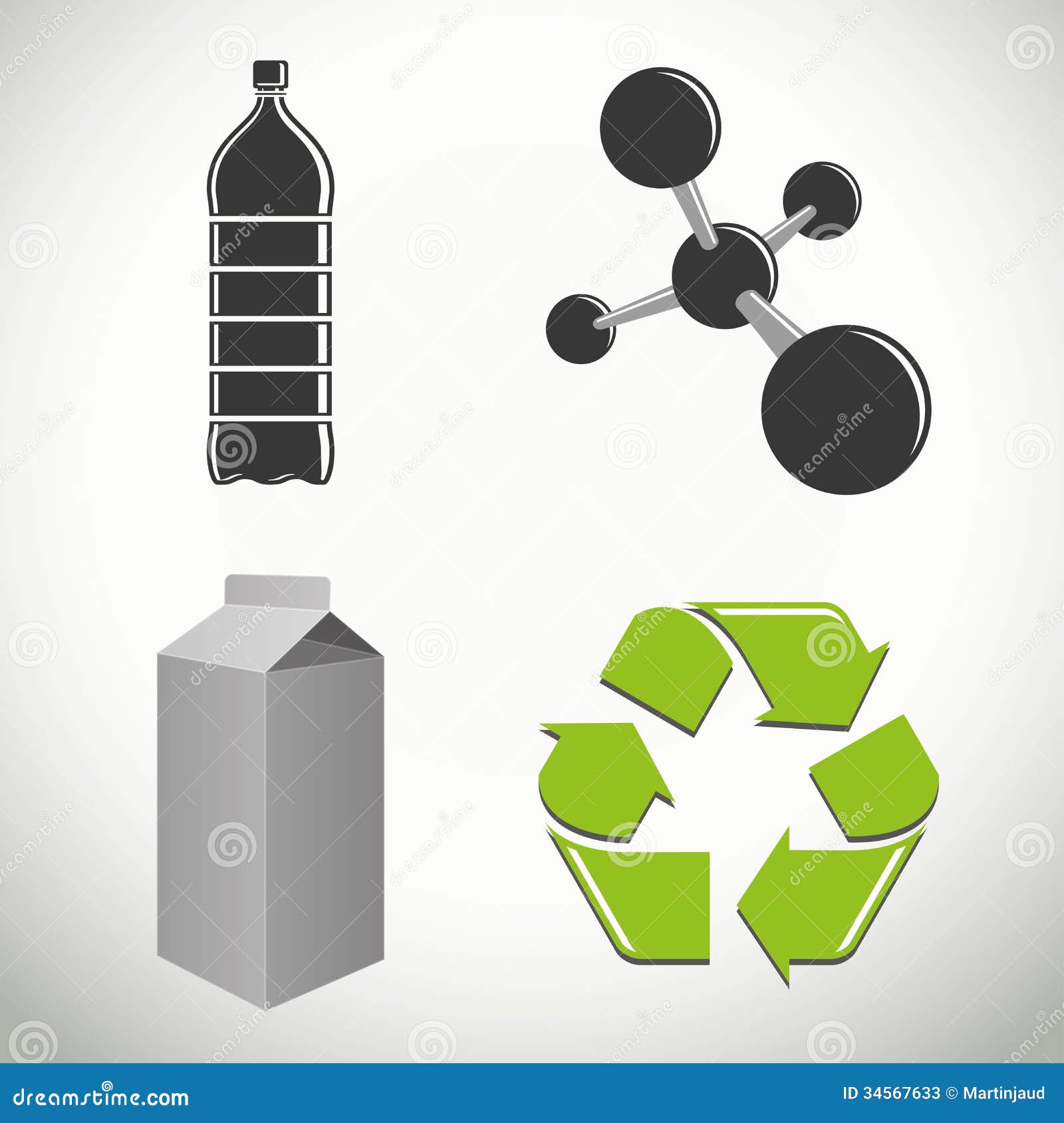 Plast- Och återvinningsymboler Och Symboler Vektor Illustrationer ...