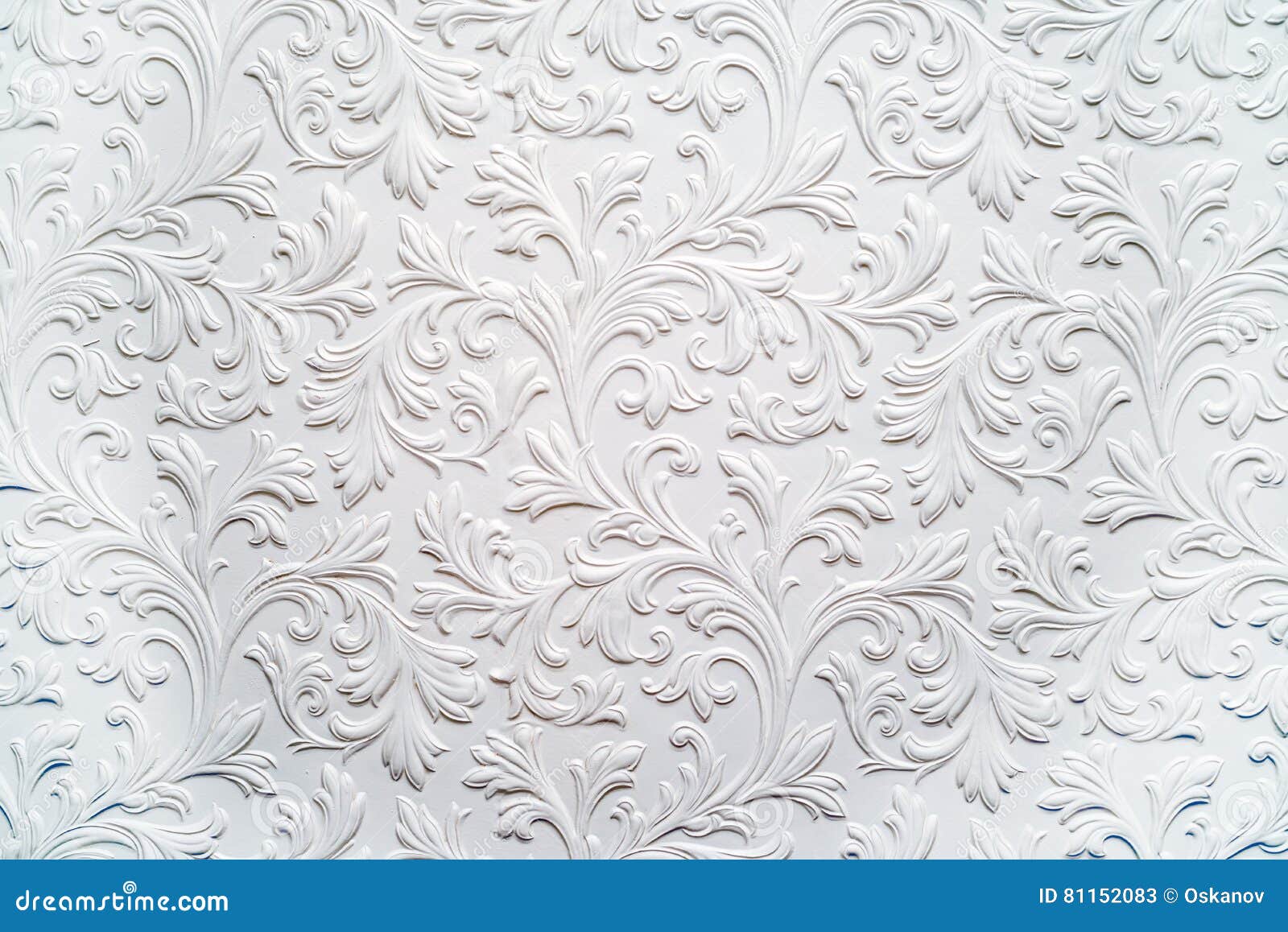 White Gypsum Wall Panel With 3D Effect. Volumetric Gypsum Texture Stock ...