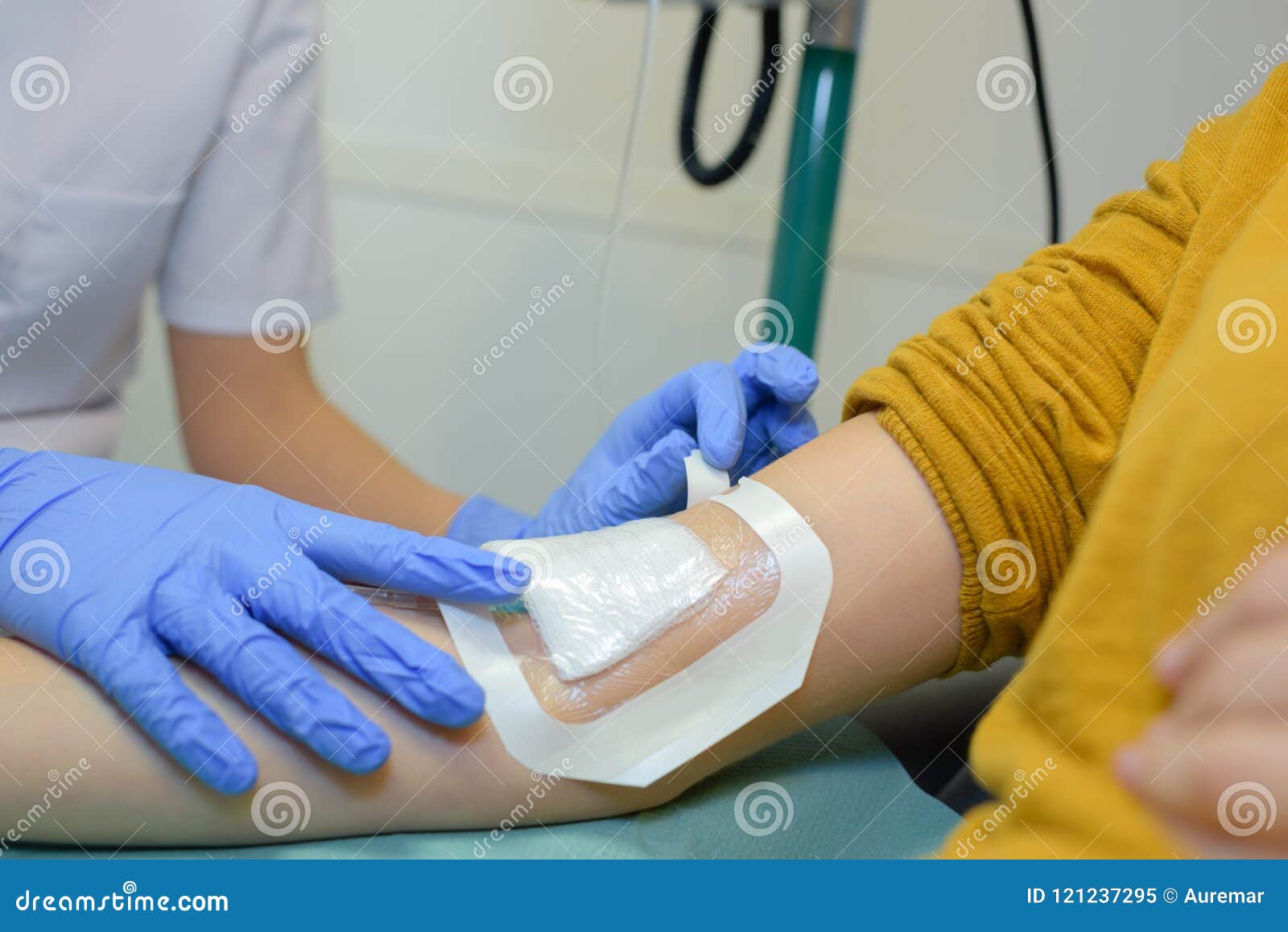 Plaster Being Applied Over Patient`s Arm Stock Image - Image of injury ...