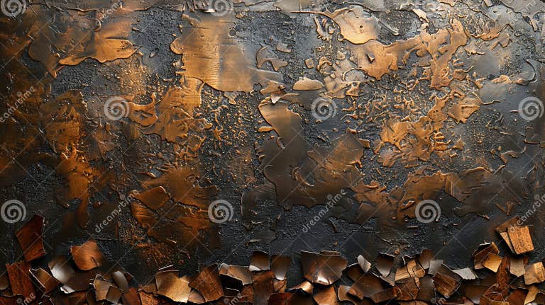 Plaster with a Bronze Tint. Aged Bronze Texture of Decorative Plaster ...