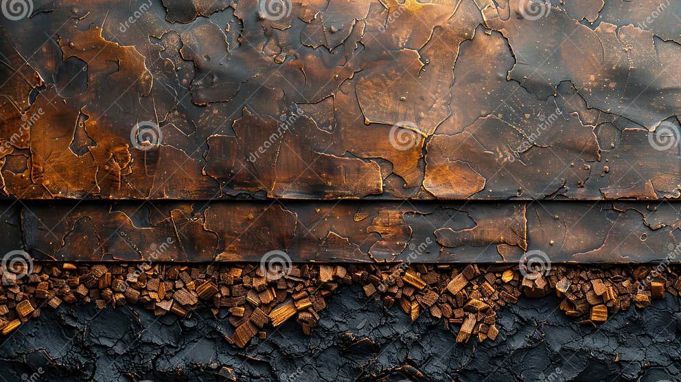 Plaster with a Bronze Tint. Aged Bronze Texture of Decorative Plaster ...