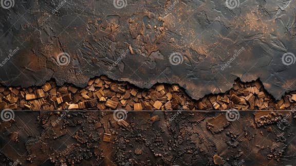 Plaster with a Bronze Tint. Aged Bronze Texture of Decorative Plaster ...