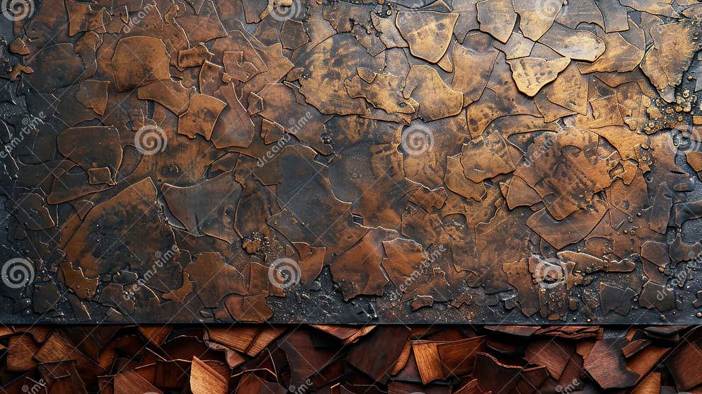 Plaster with a Bronze Tint. Aged Bronze Texture of Decorative Plaster ...