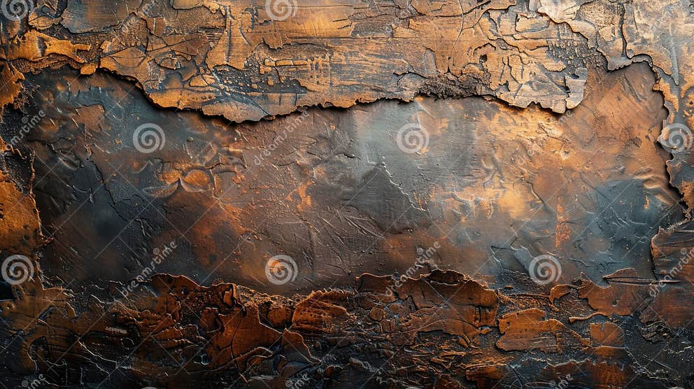 Plaster with a Bronze Tint. Aged Bronze Texture of Decorative Plaster ...