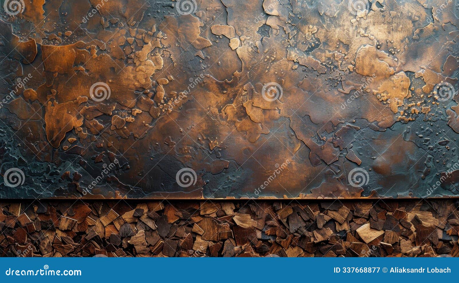 Plaster with a Bronze Tint. Aged Bronze Texture of Decorative Plaster ...