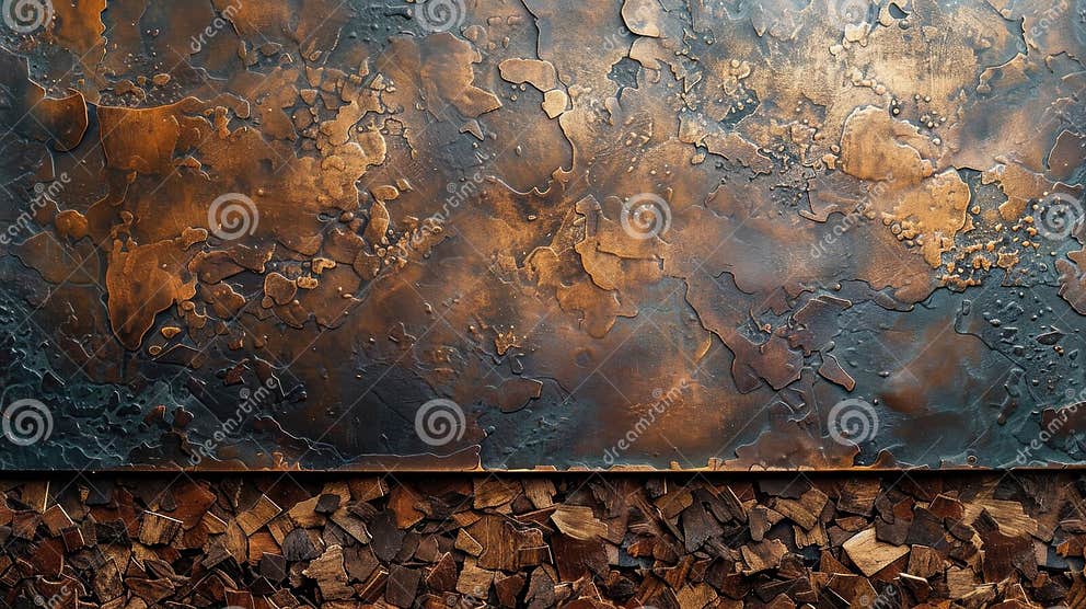 Plaster with a Bronze Tint. Aged Bronze Texture of Decorative Plaster ...