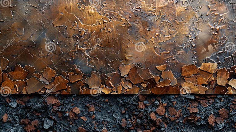 Plaster with a Bronze Tint. Aged Bronze Texture of Decorative Plaster ...