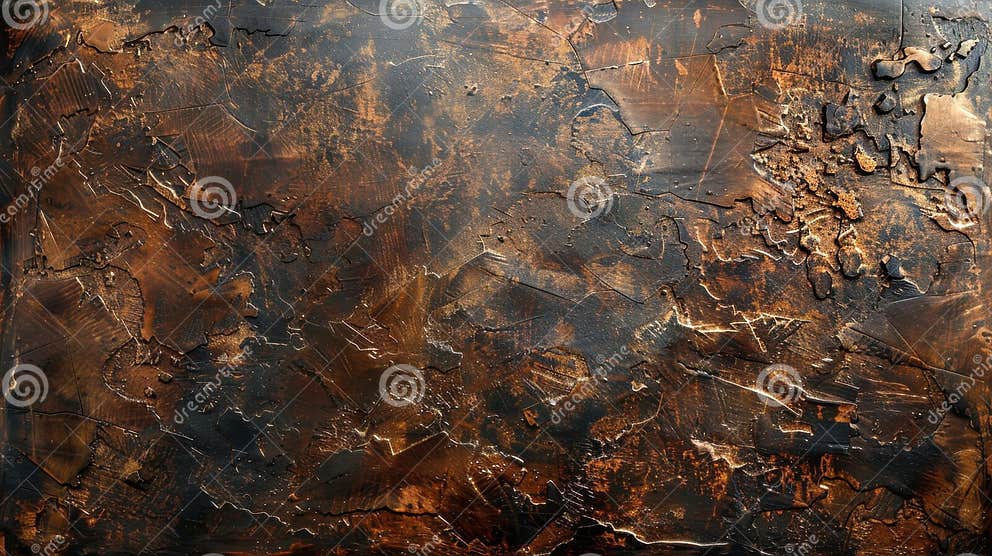 Plaster with a Bronze Tint. Aged Bronze Texture of Decorative Plaster ...