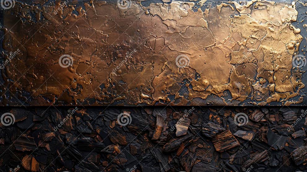 Plaster with a Bronze Tint. Aged Bronze Texture of Decorative Plaster ...