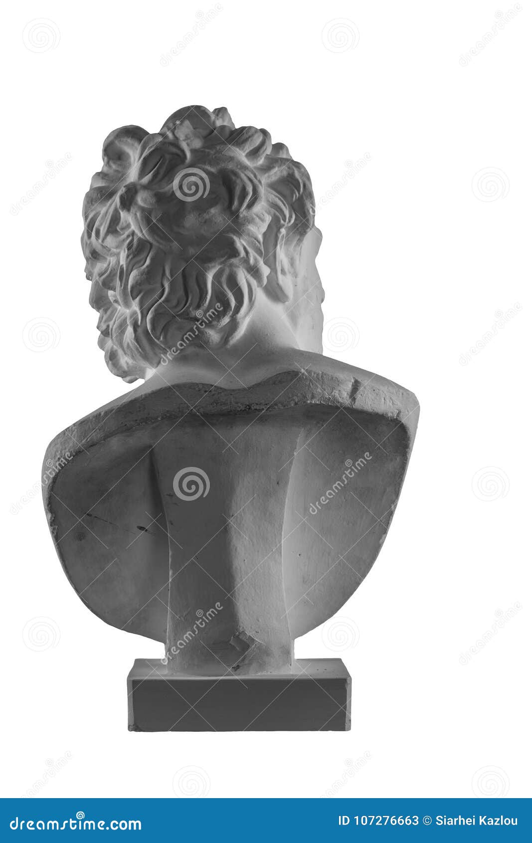 Plaster Bust Sculpture Portrait of a Man with a Beard Stock Image ...
