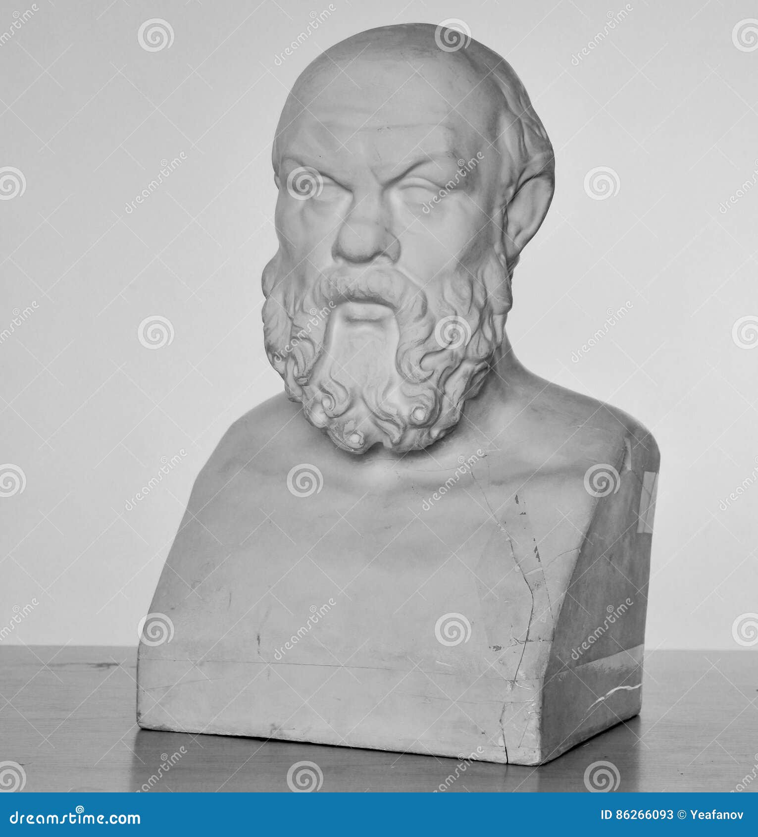 Plaster bust of Socrates stock image. Image of classic - 86266093