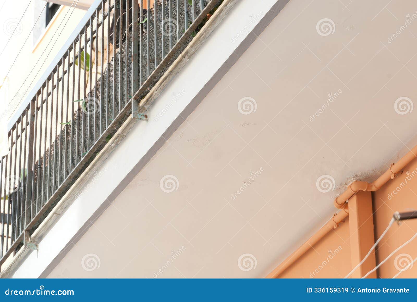 Plaster Damage Indicates Water Infiltration from the Terrace Above ...