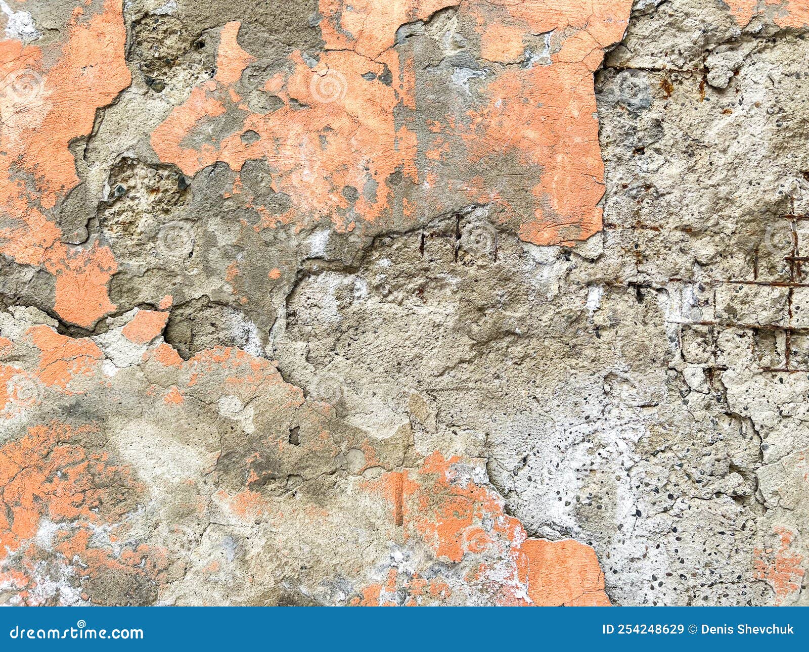 Plaster Defect on the Pink Wall Stock Image - Image of defect ...