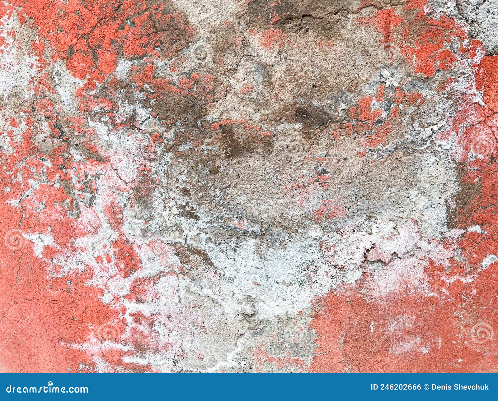 Plaster Defect on the Wall Red Stock Photo - Image of color, paint ...