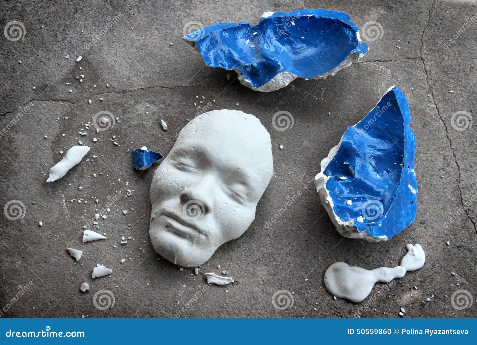 Plaster face mask stock photo. Image of plaster, gypsum - 50559860