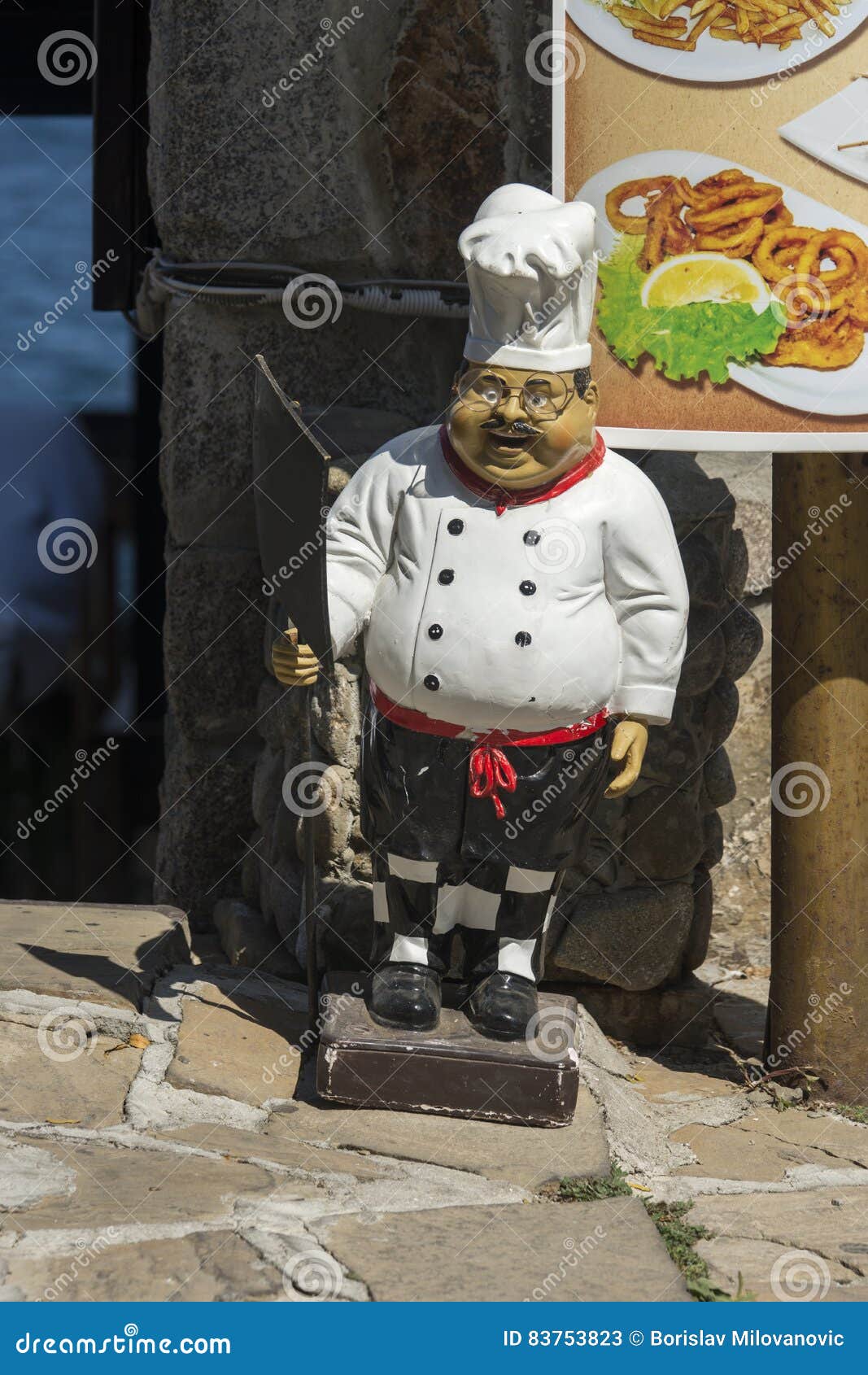Plaster figure chef stock illustration. Illustration of chief - 83753823