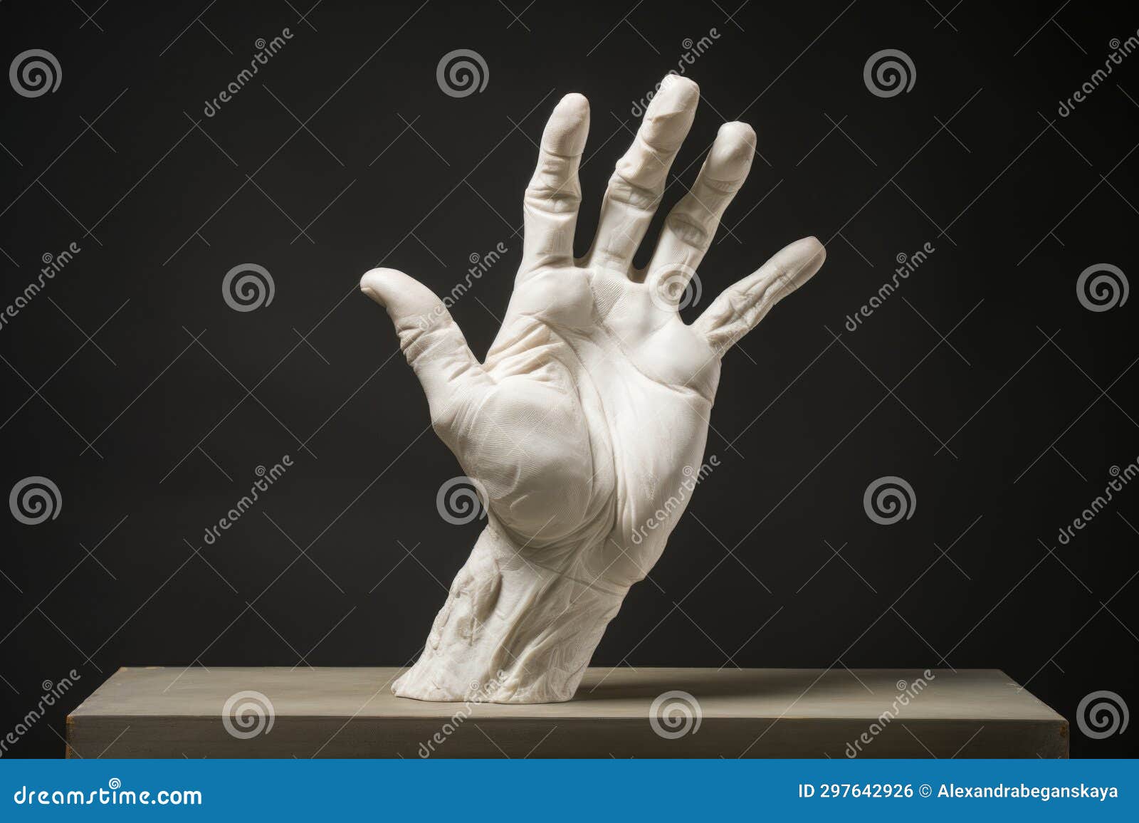 Plaster figure of a hand stock illustration. Illustration of plaster ...