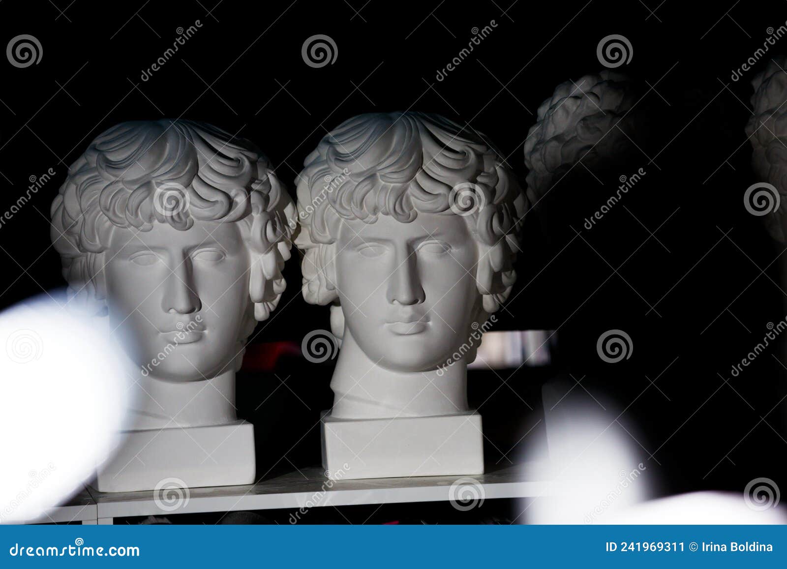 Antinous. a Plaster Figure, the Head of Antinous. Sculpture. Stock ...