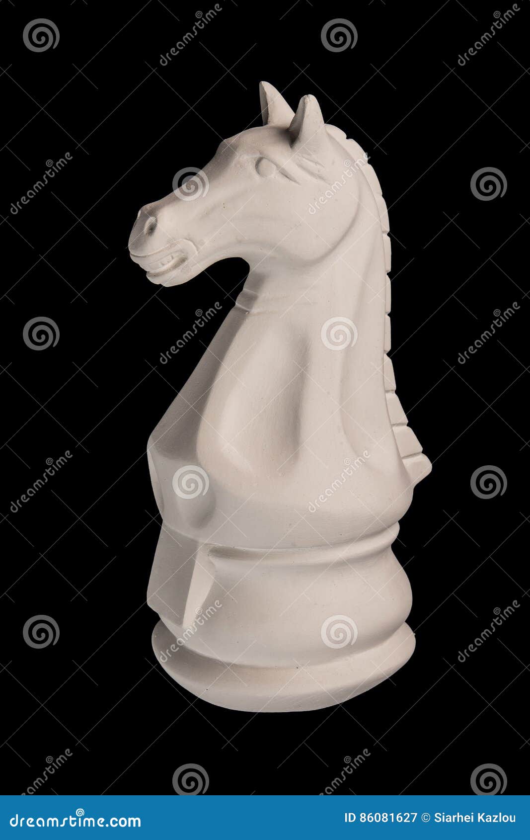 Plaster Figurine Chess Piece Horse Stock Image - Image of beautiful ...