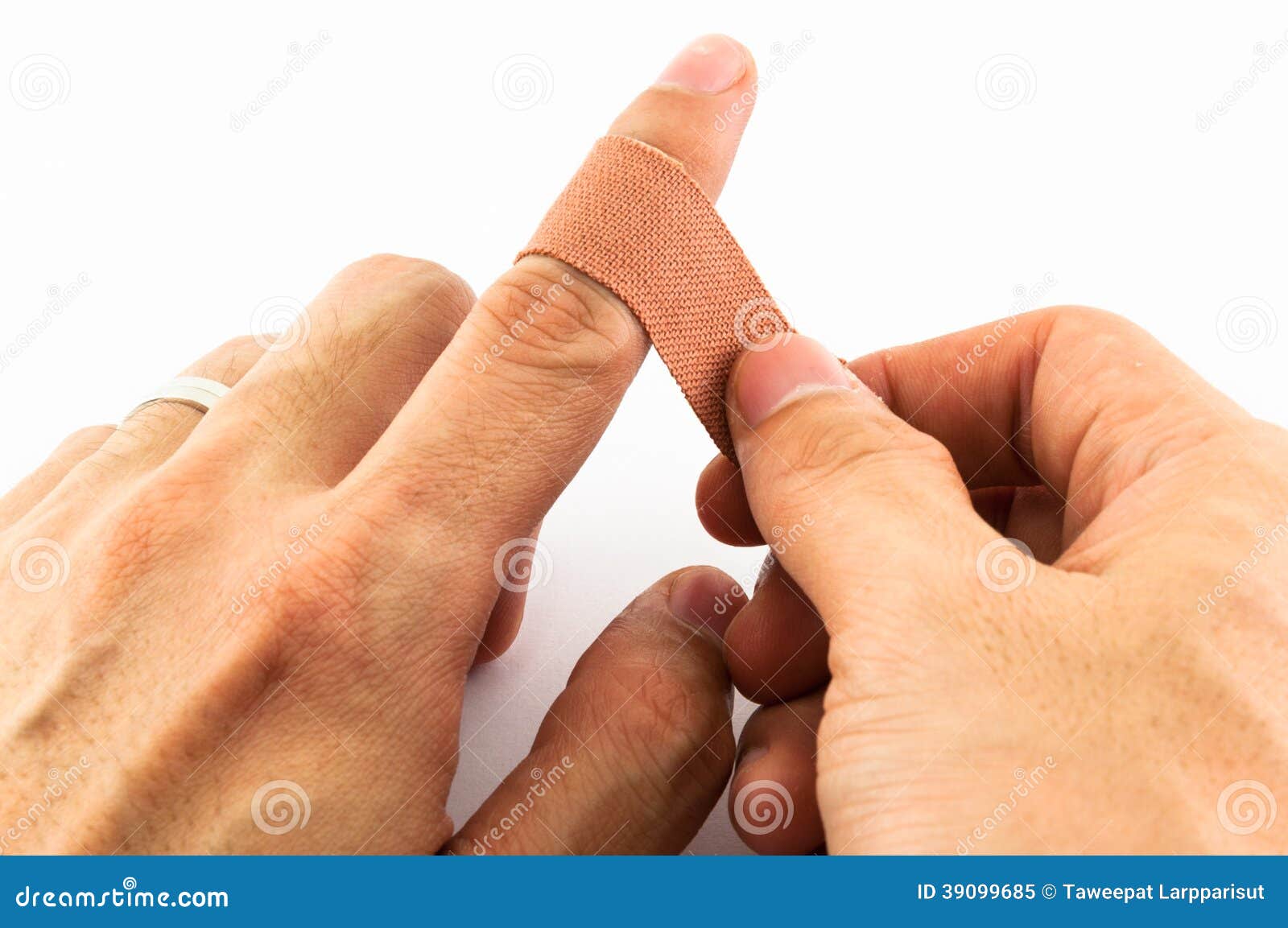 Plaster on the forefinger stock image. Image of pharmacy - 39099685