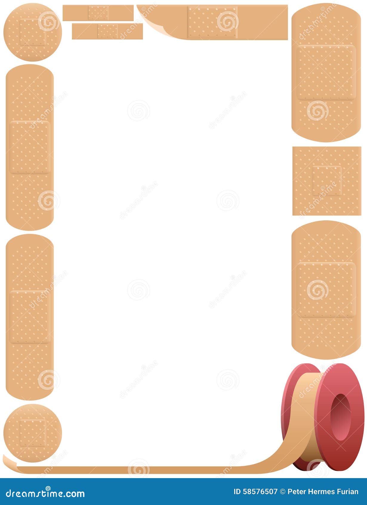 Plaster Frame Adhesive Bandage Stock Vector - Illustration of design ...