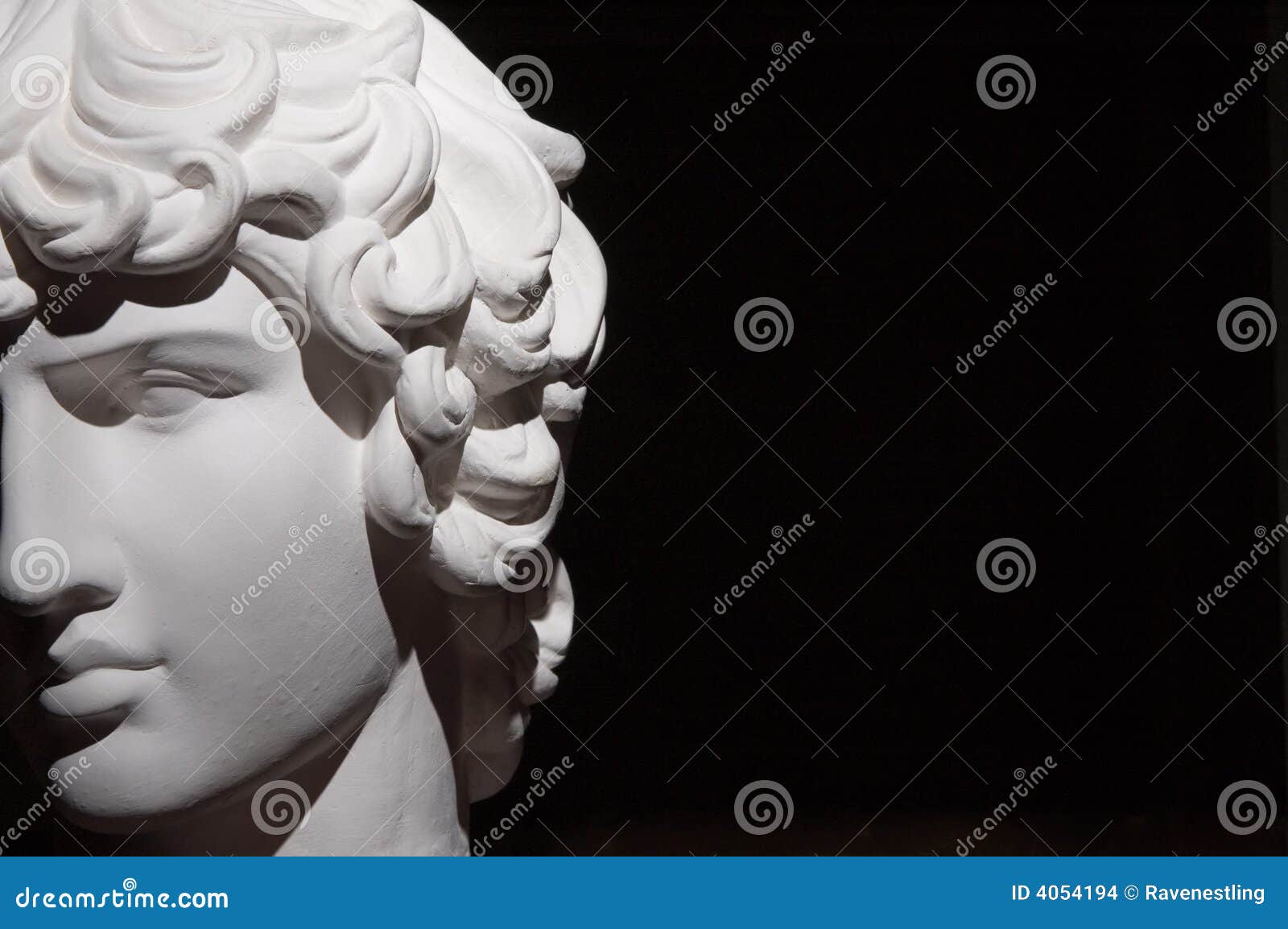 Plaster head stock photo. Image of beautiful, white, history - 4054194