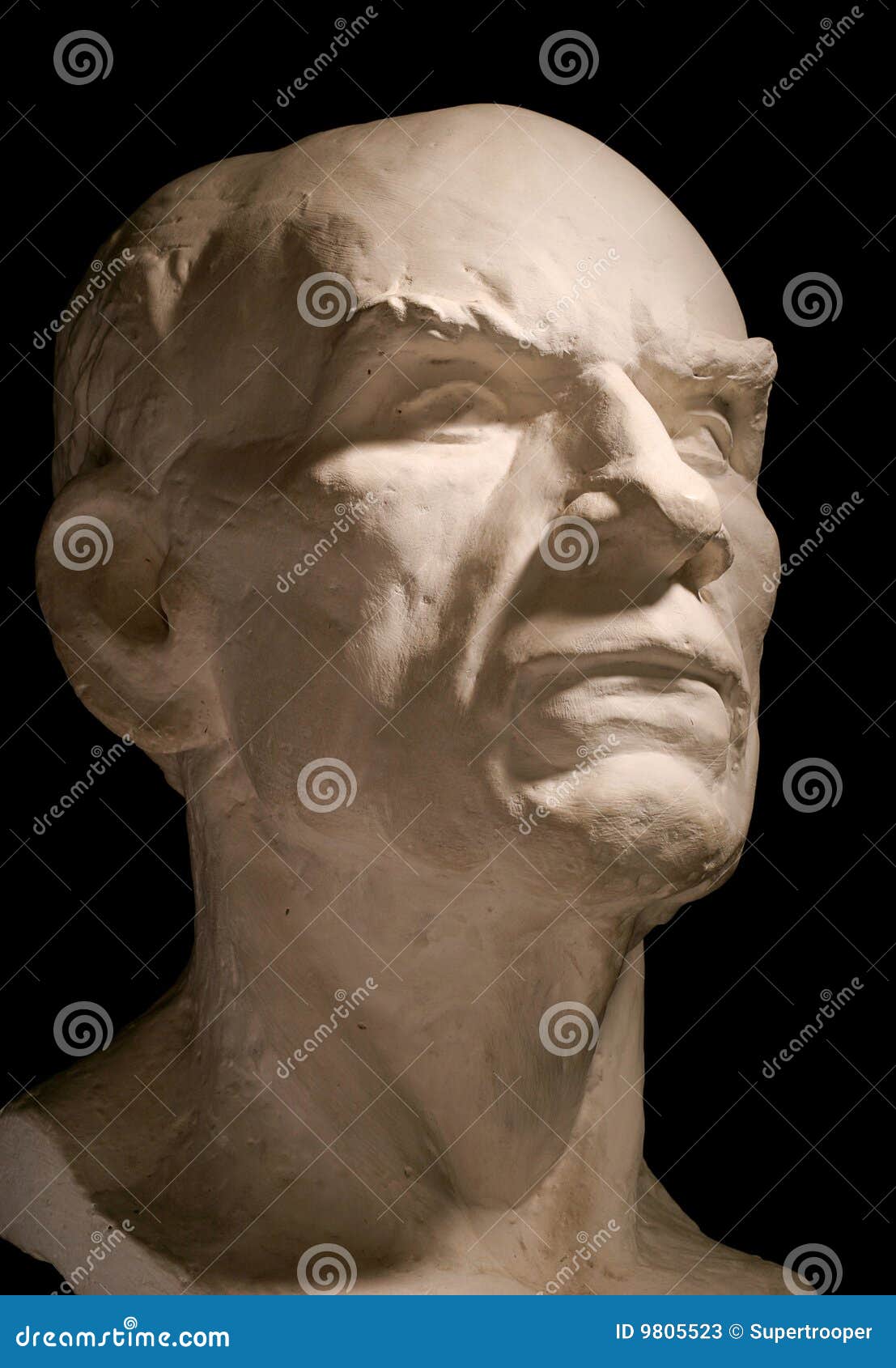 Plaster head stock image. Image of sculpture, gypseous - 9805523