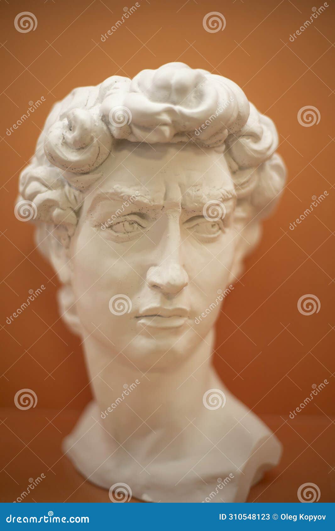 Plaster Head of Alexander the Great. Roman Figure Stock Image - Image ...