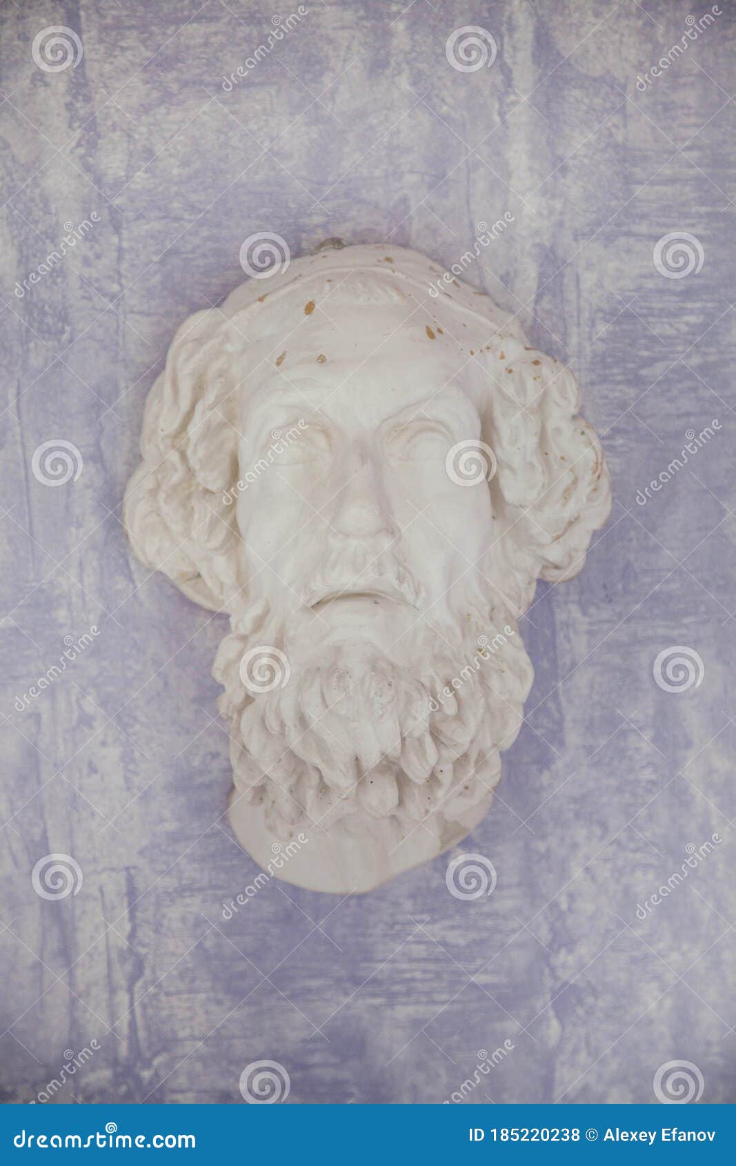 Head of an Ancient Greek Philosopher Looks at the Camera Stock Photo ...