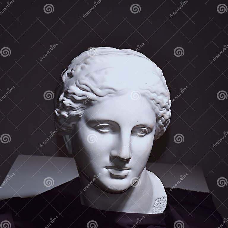 Plaster Head Model Cast for Drawing and Perspective on Fine Art Lessons ...