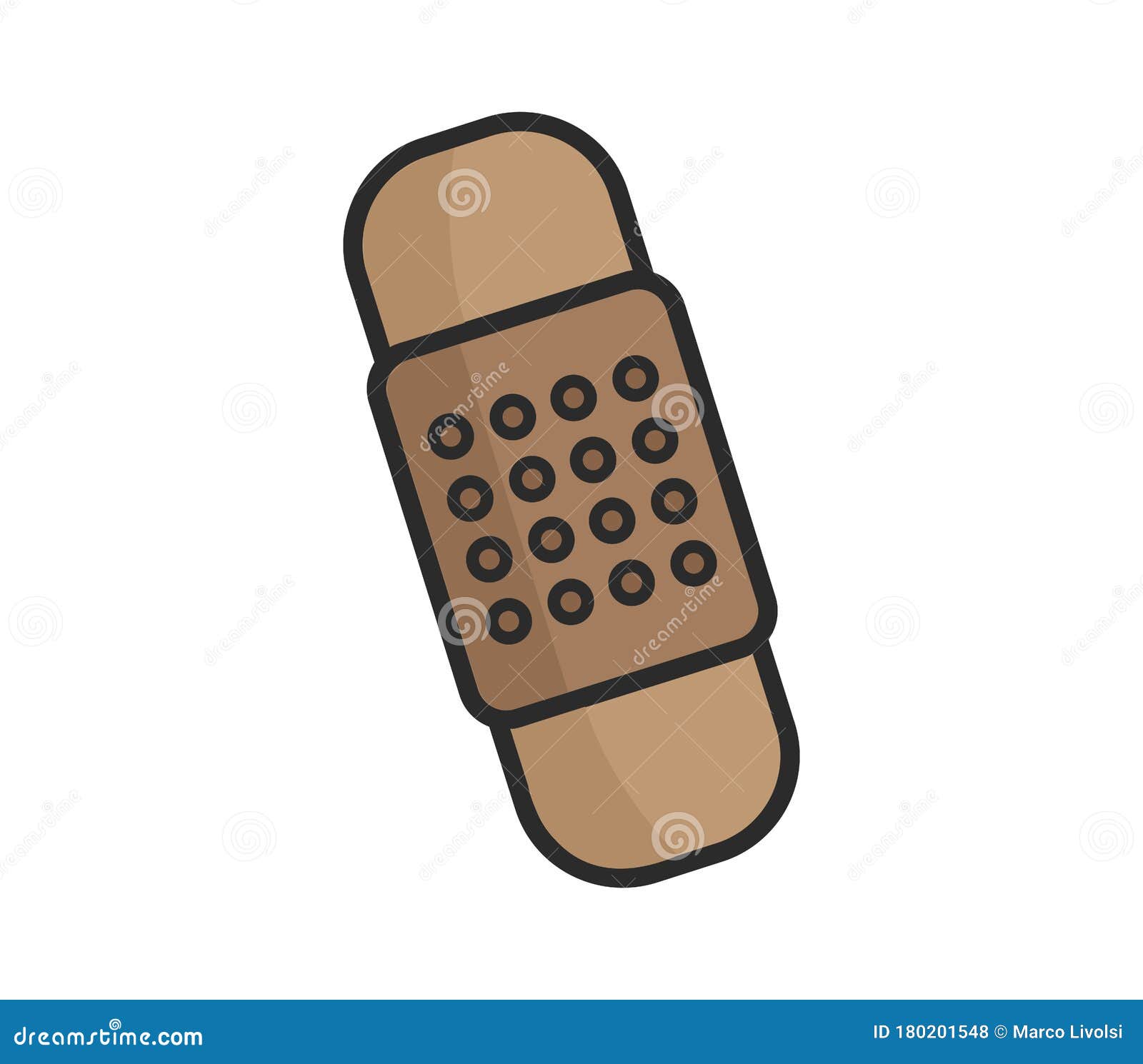 Plaster Icon Illustrated in Vector on White Background Stock ...