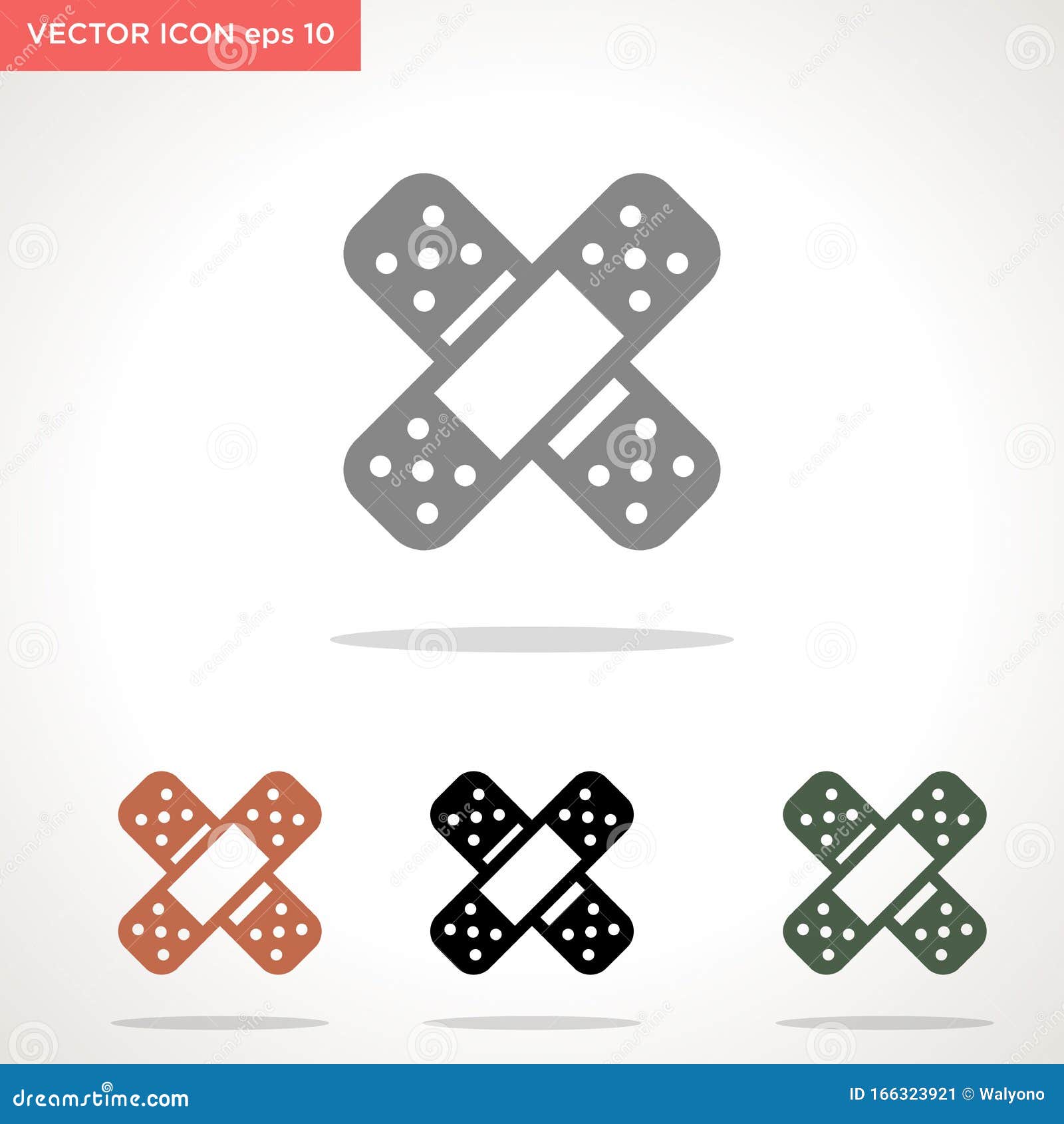 Plaster Icon Isolated on White Background Stock Illustration ...