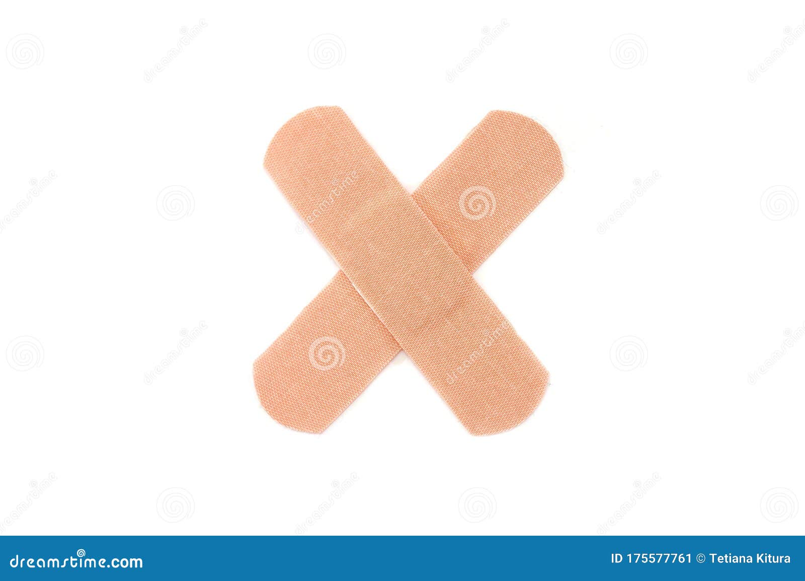 The Plaster is Isolated on a White Background. Two Plasters Close Up ...