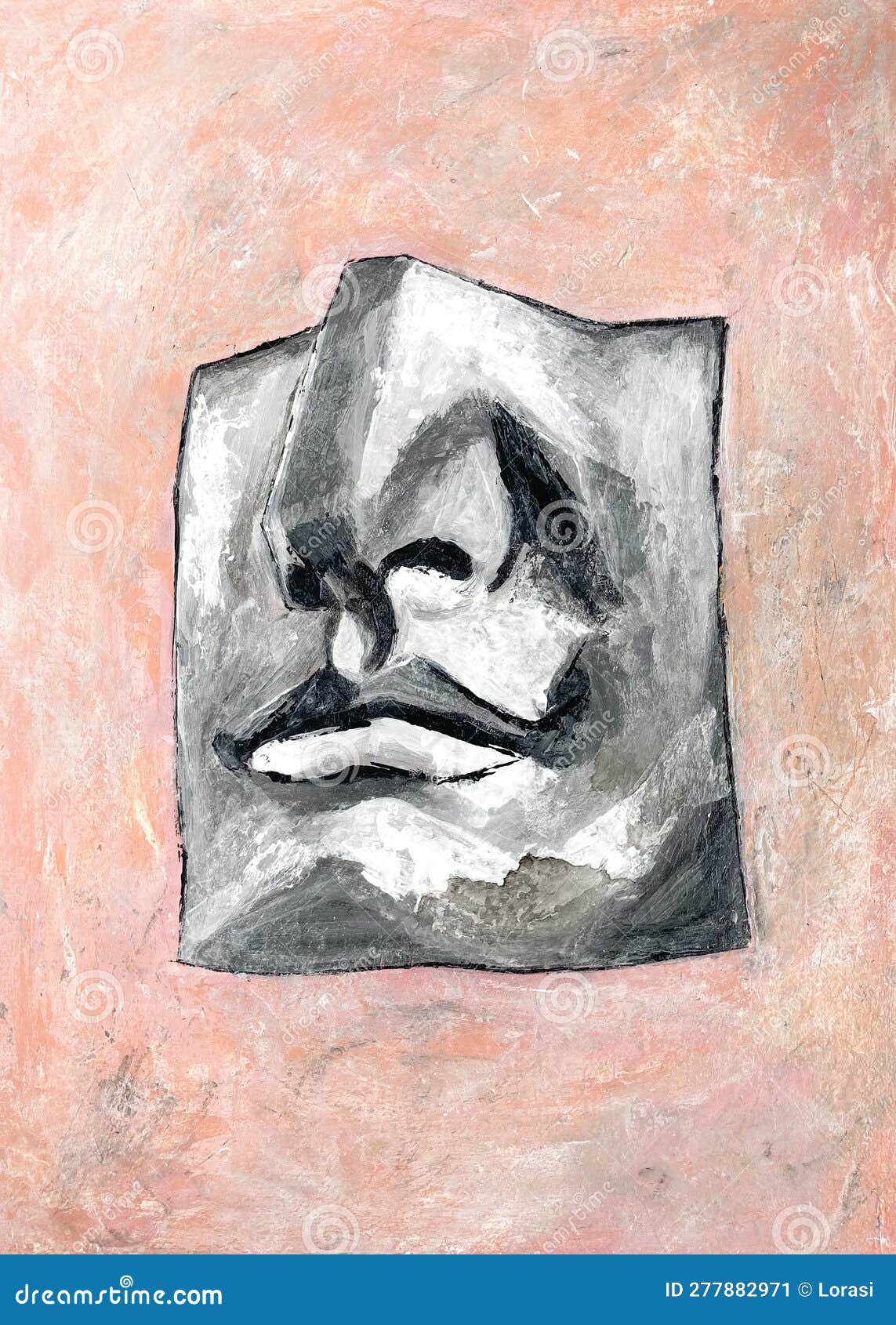 Plaster Mask And Joker Stock Photography | CartoonDealer.com #24260702