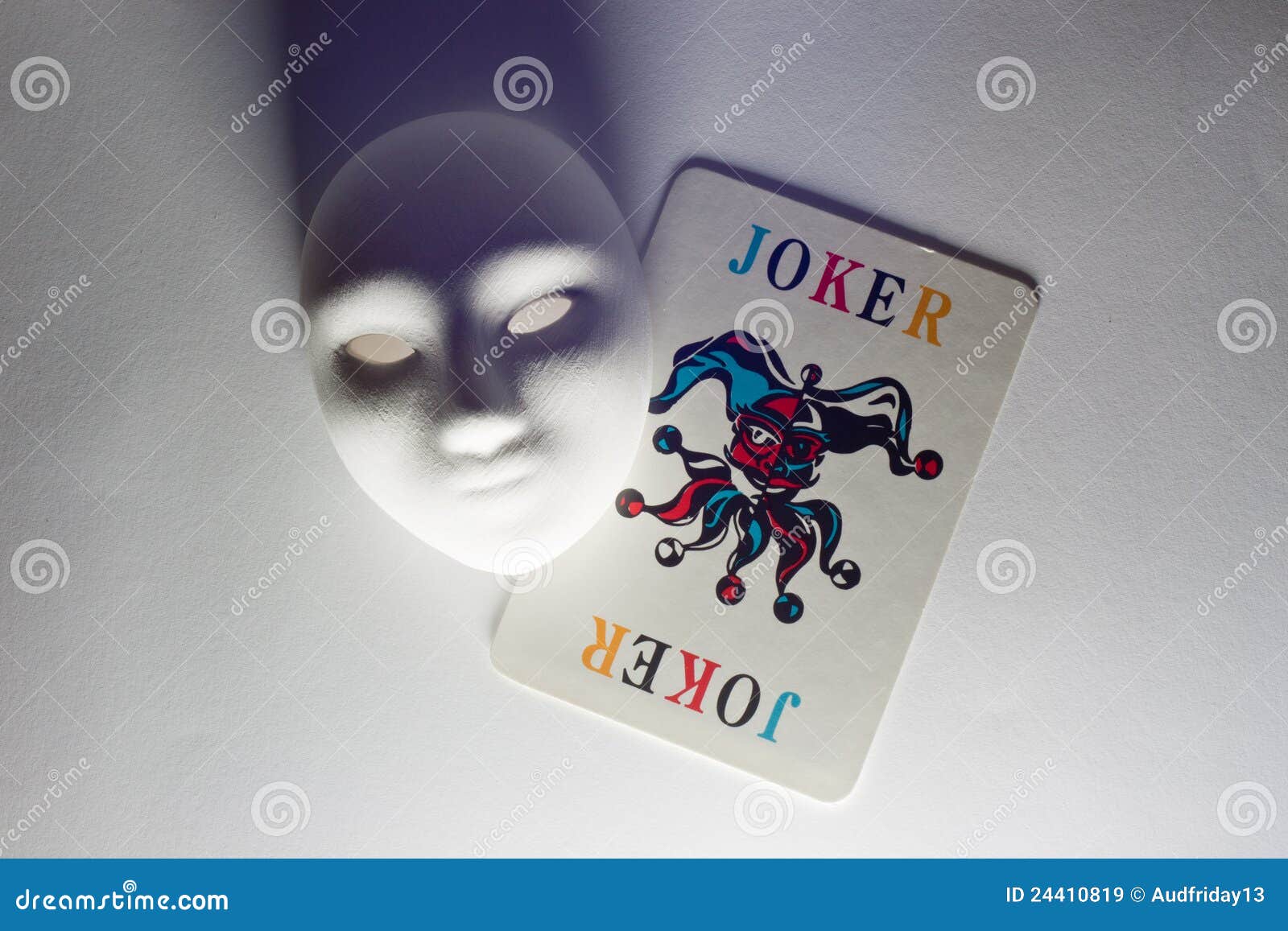 Plaster Mask And Joker Stock Photography | CartoonDealer.com #24260702