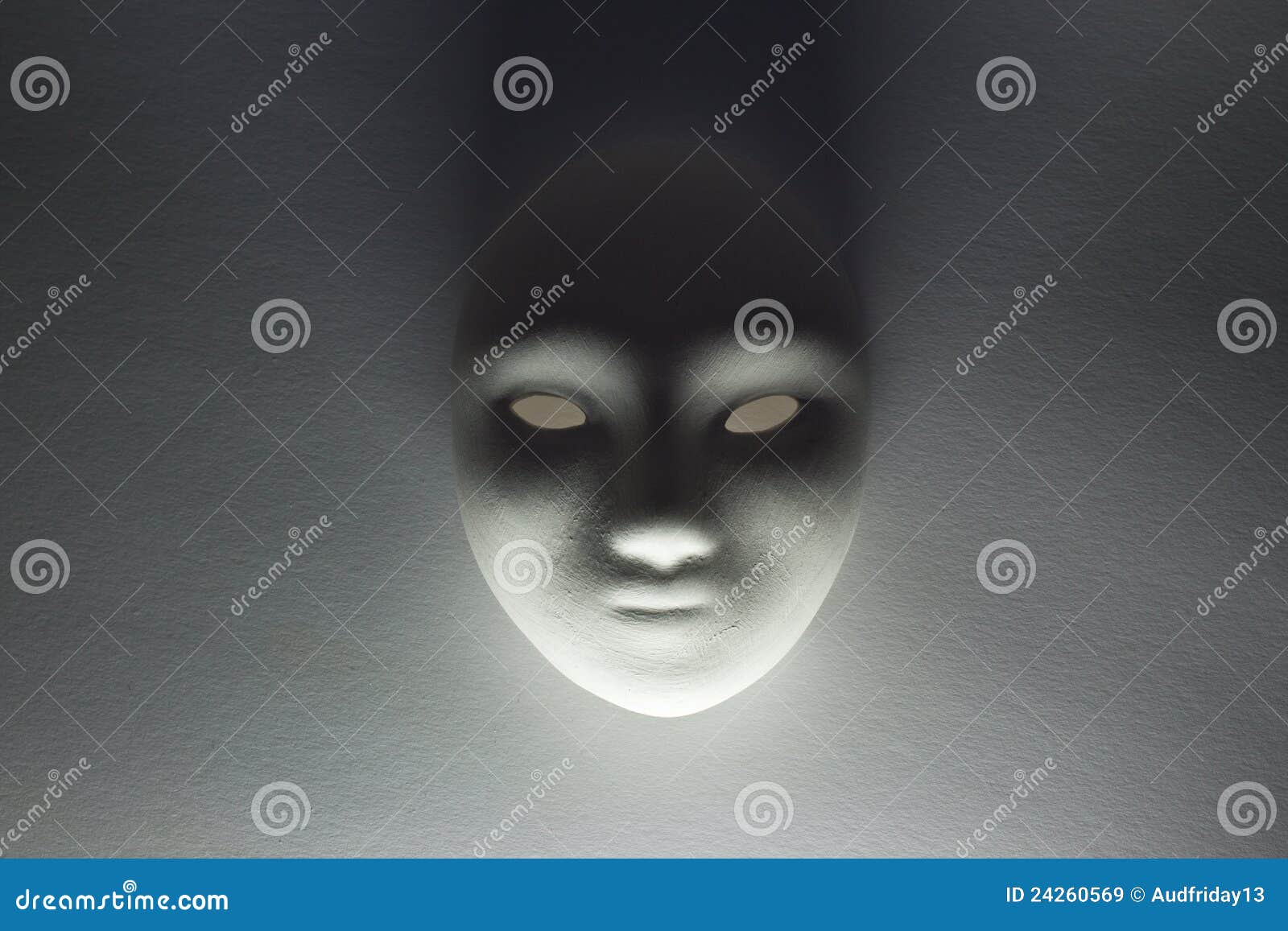 Plaster mask in studio stock image. Image of identity - 24260569
