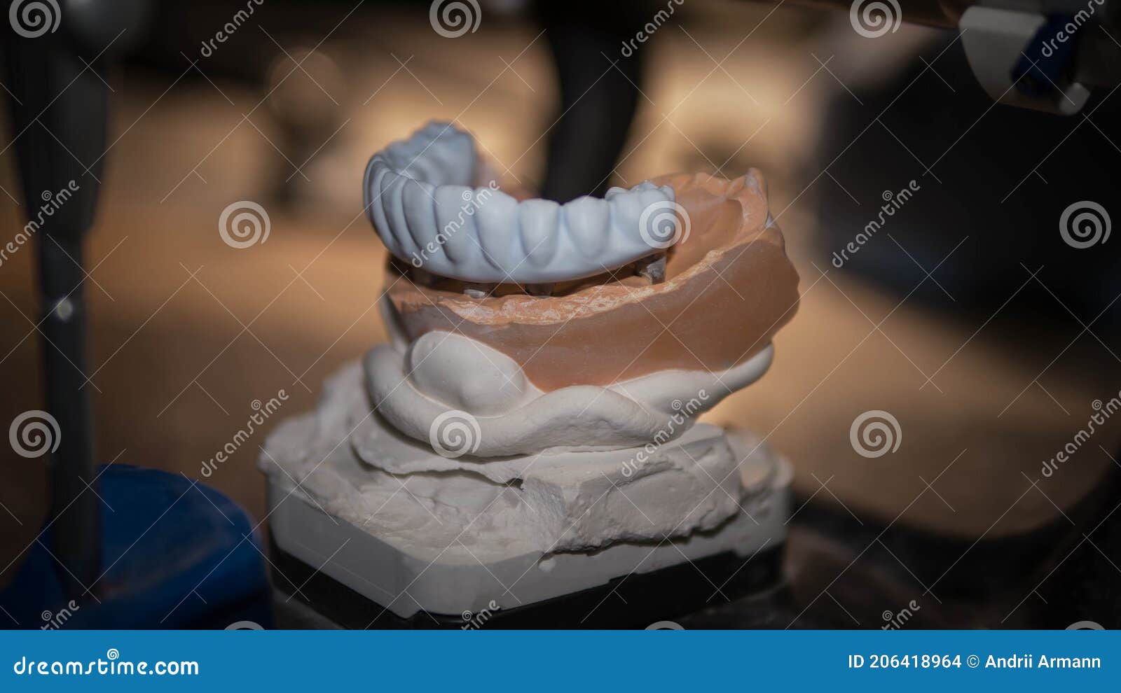 Plaster Model of Teeth, the Work of a Dental Technician, Tools for ...