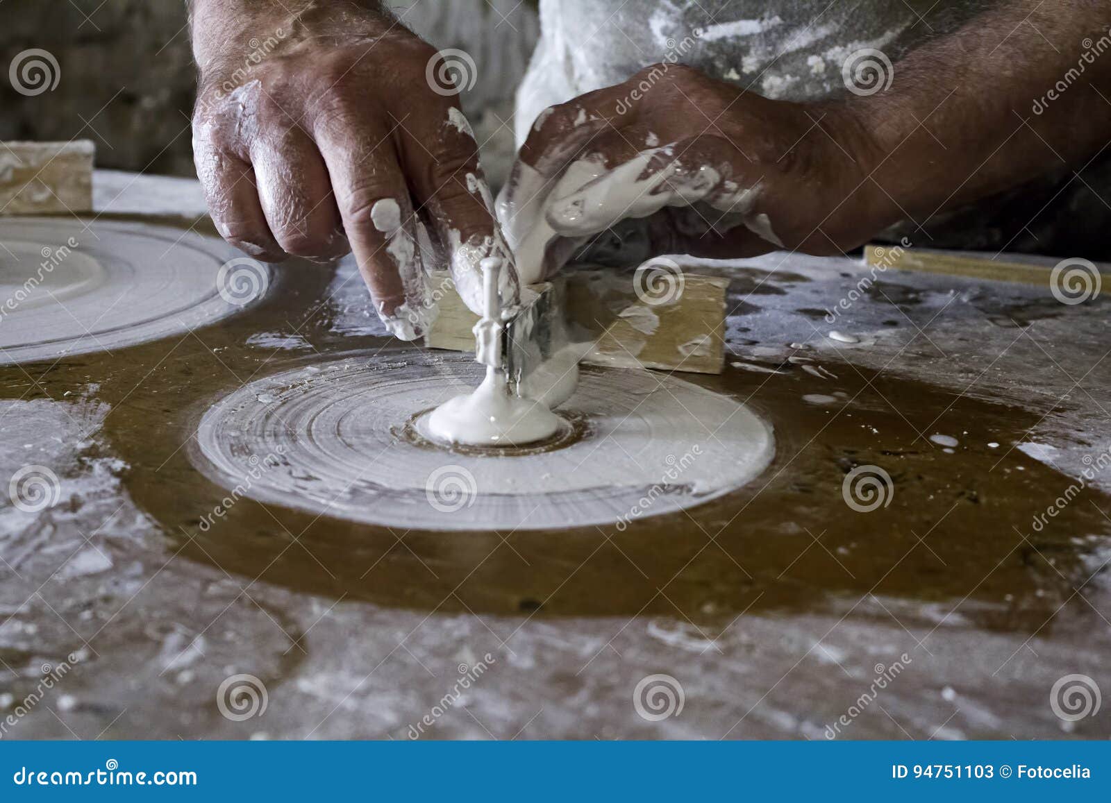 Plaster molds craft stock image. Image of handmade, detail - 94751103