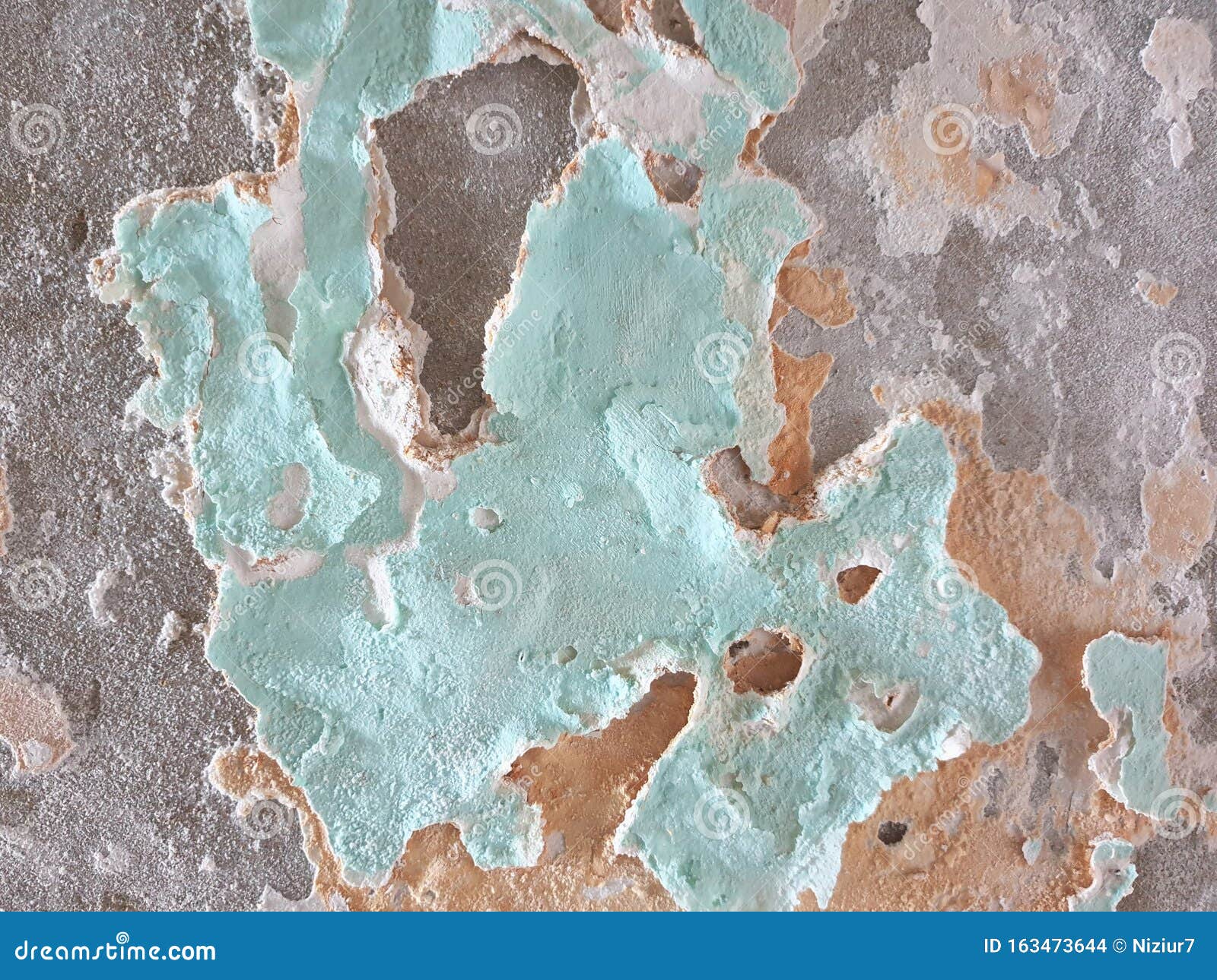 Plaster and Paint Falling Off the Wall Stock Photo - Image of textured ...