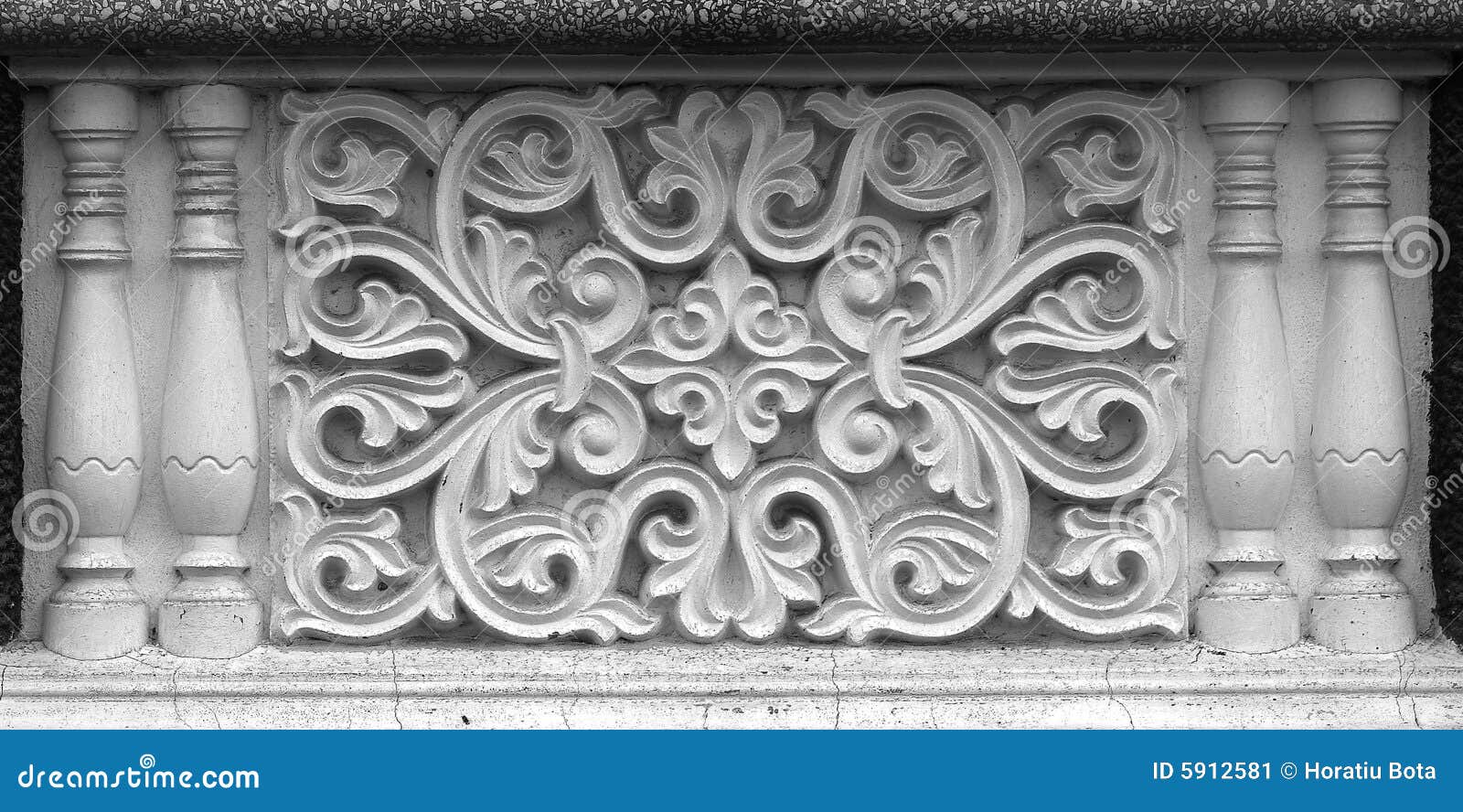 Plaster pattern stock image. Image of medieval, relief - 5912581