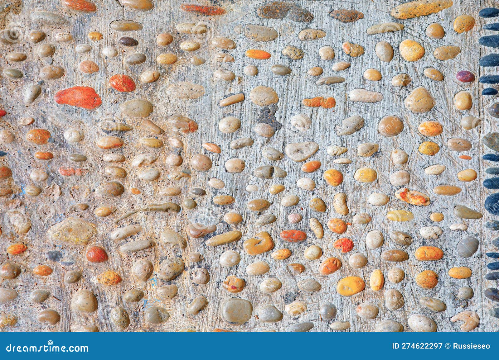 Plaster with Pebble at Wall Stock Image - Image of granite, ornamental ...