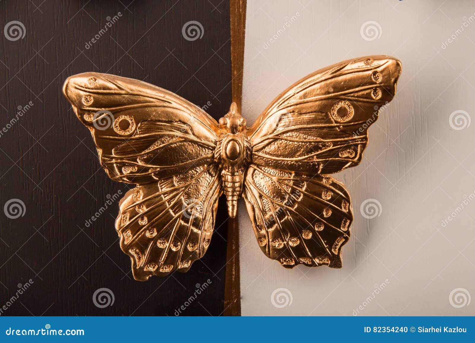Plaster relief butterfly stock photo. Image of design - 82354240
