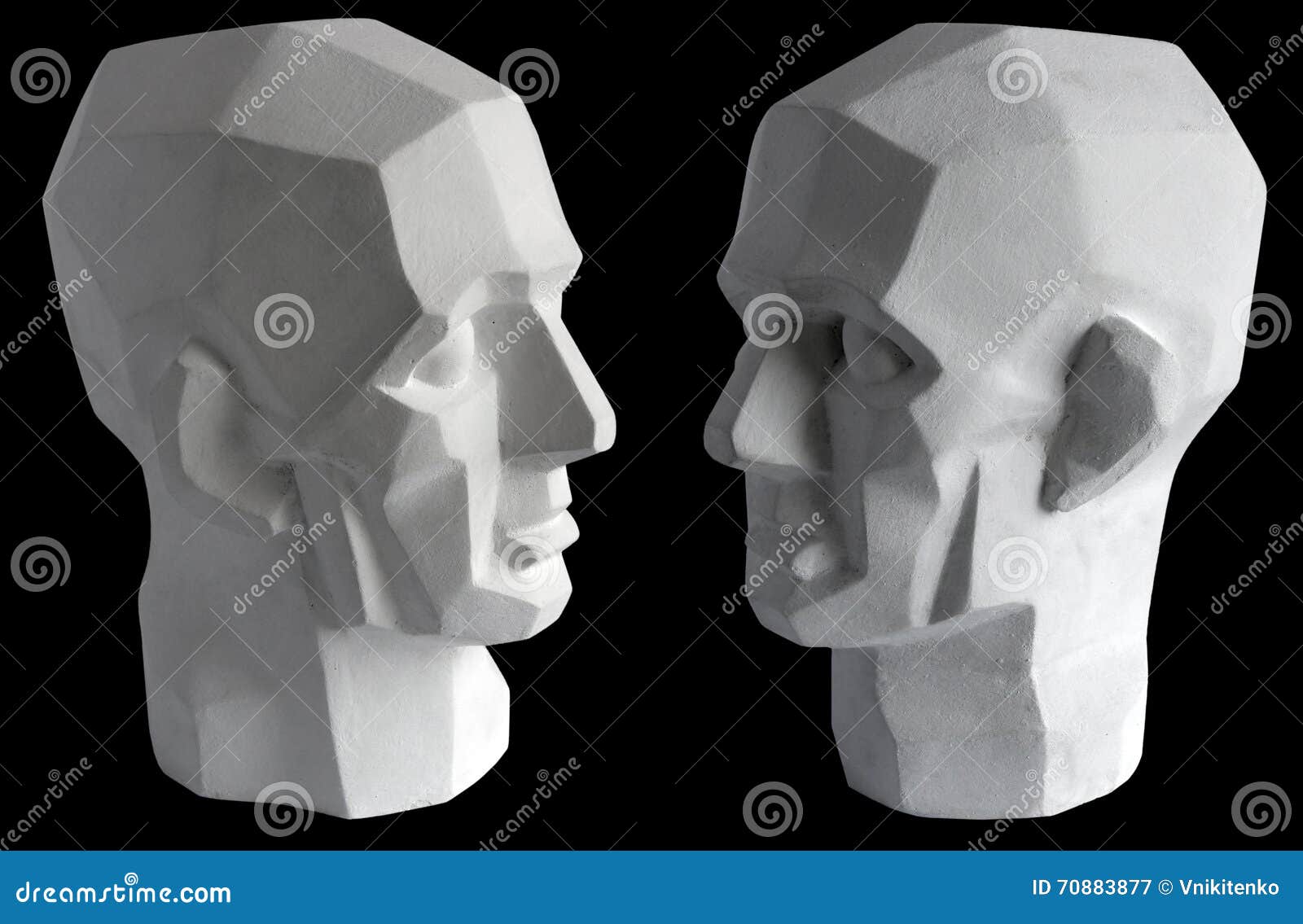 Plaster Sculpture of the Head Stock Image - Image of plaster, sculpture ...
